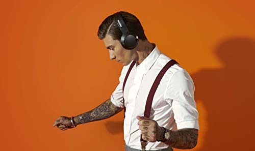 PHILIPS BASS+ SHB3175 Wireless Headphones, up to 12 Hours of Playtime - Matte Black
