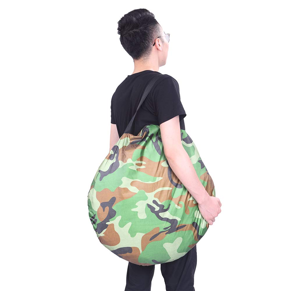 Portable Pop Up Shower Privacy Tent Outdoor Privacy Toilet & Spacious Dressing Changing Room for Camping Biking Beach (Army Green)
