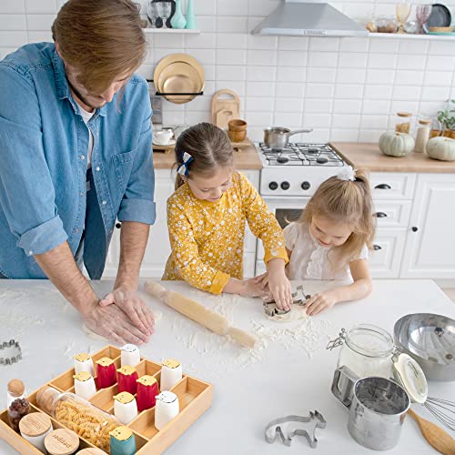 oridom Silverware Organizer for Drawer Sturdy Construction Utensil Organizer for Kitchen Drawers Large Capacity Bamboo Cutlery Organizer in Drawer with Non-Slip Feet Natural