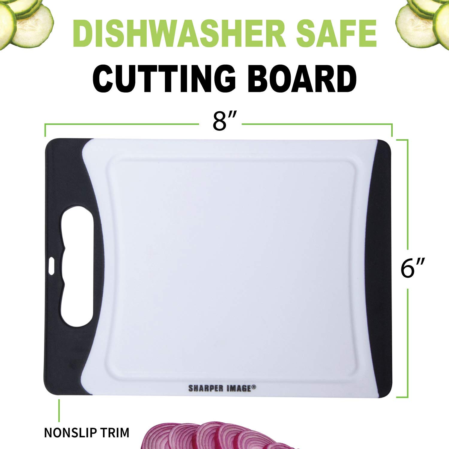 Sharper Image 3-Piece Kitchen Prep Set with Paring Knife, Cutting Board and Knife Sharpener