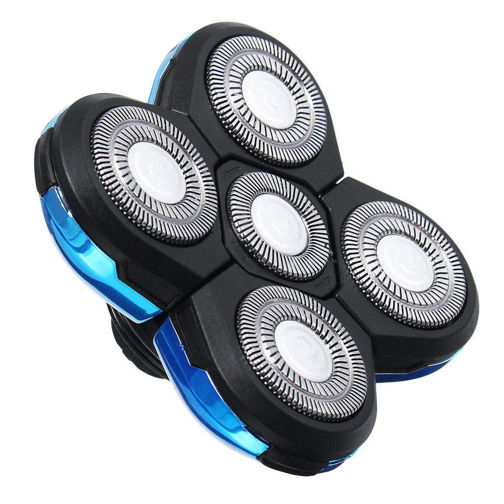 Shaver Blade Heads,5 Heads Beard Cutter Replacement Blade Easy Install Electric Razor Shaver Head for Head and Face