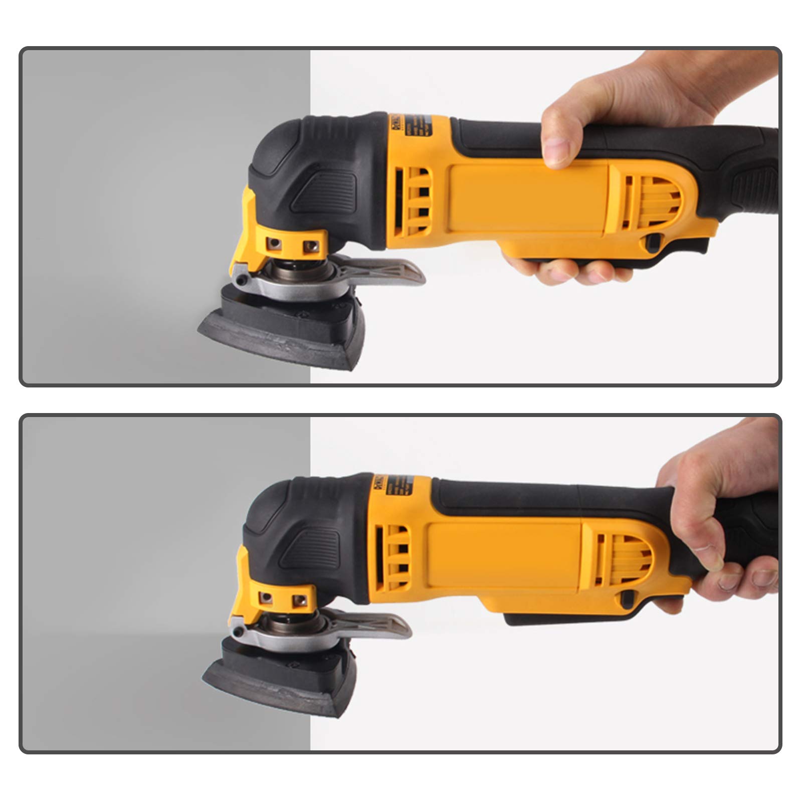 SING F LTD 1x Oscillating Multi-Tool Triangular Sanding Pad 90mm Hook & Loop Sanding Disc Pad Compatible with Dewalt Stanley Bosch Makita