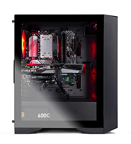 Skytech Gaming Nebula Gaming PC Desktop – Intel Core i5 12400F 2.5 GHz, RTX 3050, 1TB NVME SSD, 16G DDR4 3200, 600W Gold PSU, AC Wi-Fi, Windows 10 Home 64-bit