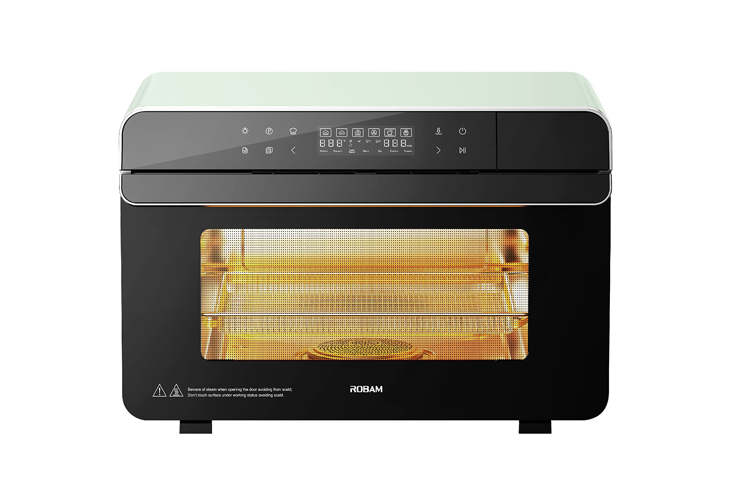 ROBAM 20-in-1 R-BOX CT763 Countertop Convection Oven | Air Fry, Grill, Bake & Steam | Wide Temperature Precision | Spacious Capacity, Ergonomic Design, 30 Built-In Recipes, Water Reminder