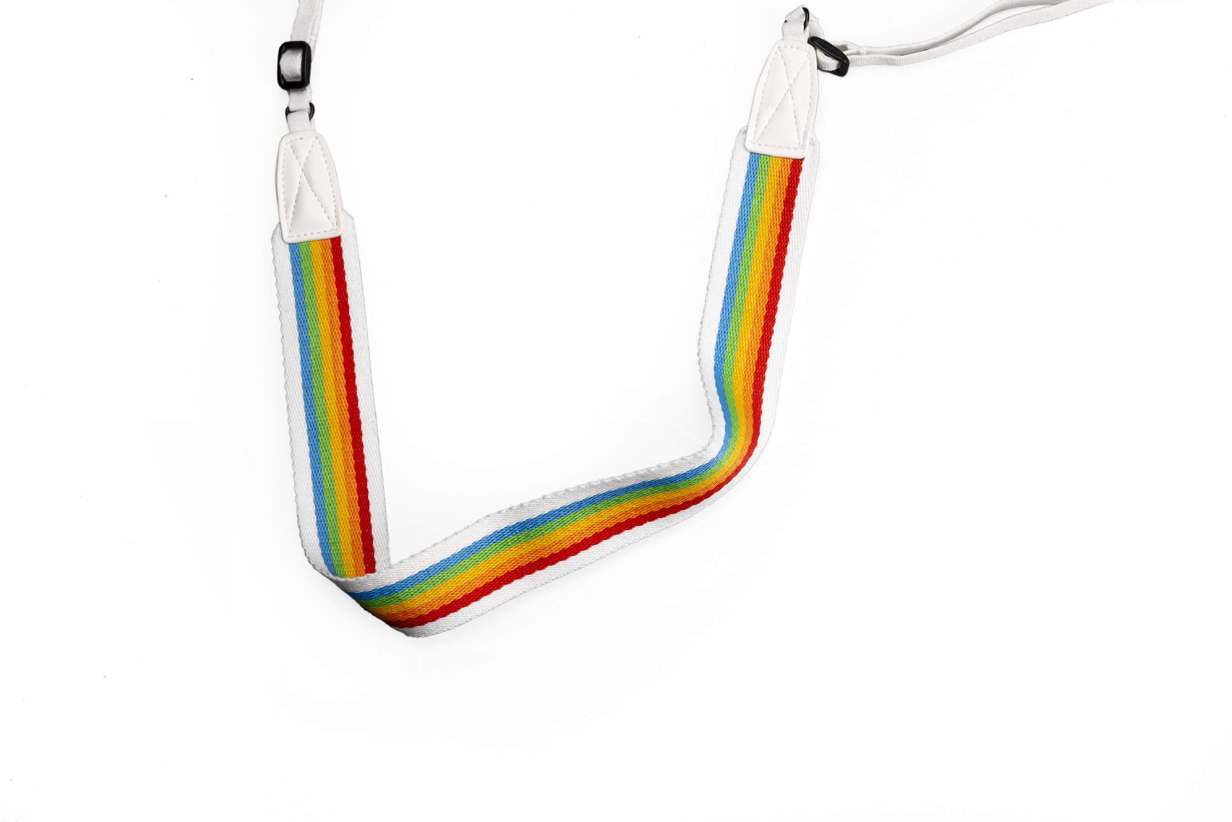 Polaroid Camera Strap Flat β Rainbow Stripe