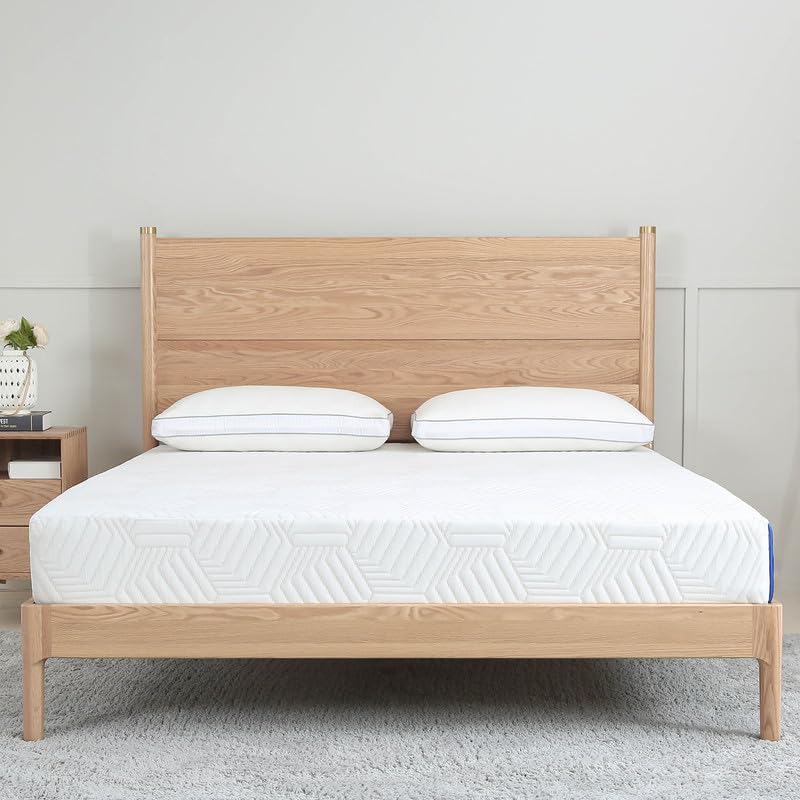 PONNYC 12 Inch King Size Mattress Gel Memory Foam Mattress Double Mattress,Pressure-Relieving and Cooling Bed,Medium-Plush Mattress & Low Motion Transfer,Certipur-US Certified,King
