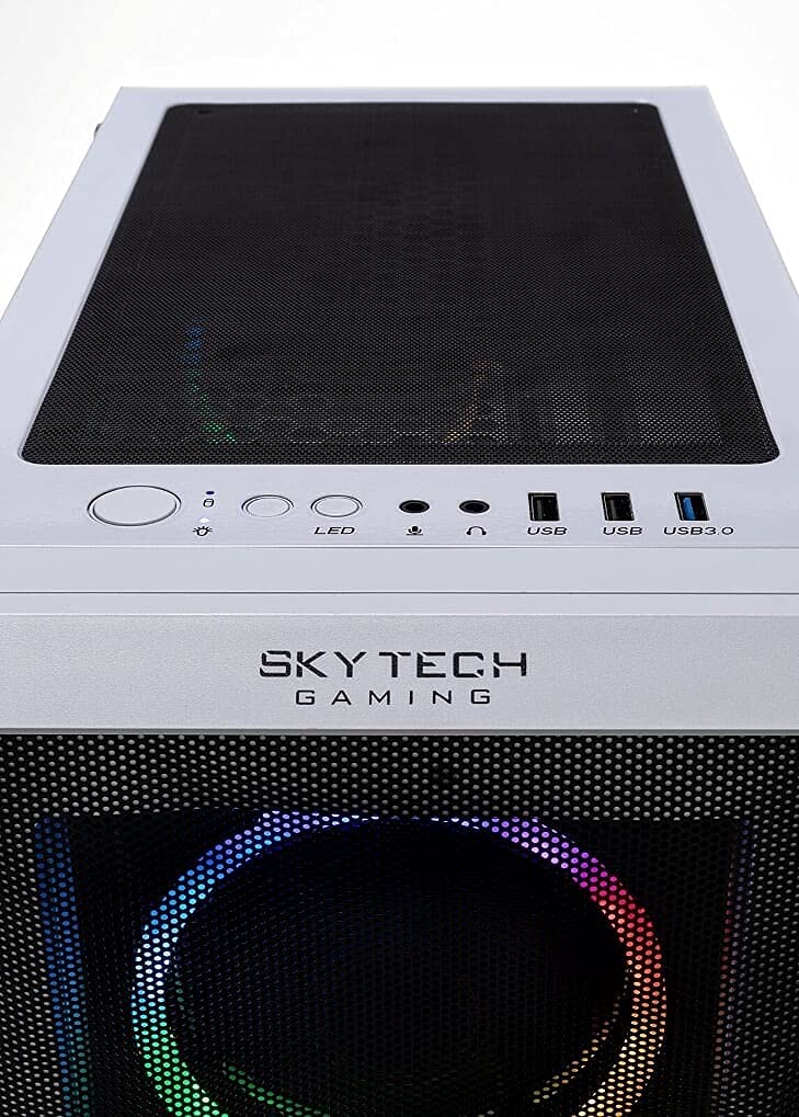 Skytech Gaming Chronos Gaming PC Desktop β Intel Core i7 12700F 2.1 GHz, NVIDIA RTX 4070, 1TB NVME SSD, 16GB DDR4 RAM 3200, 750W Gold PSU, 240mm AIO, 11AC Wi-Fi, Windows 11 Home 64-bit,White