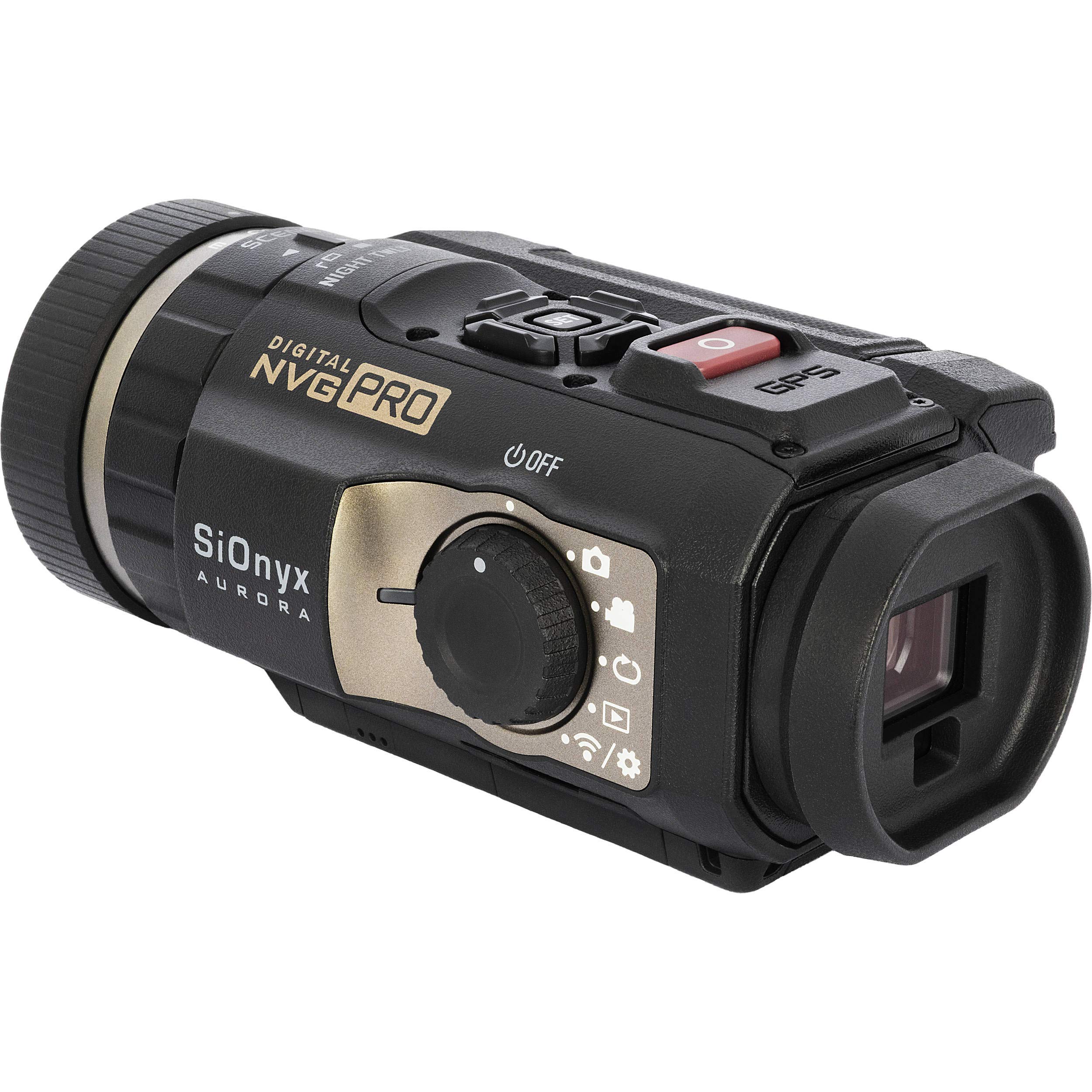 SiOnyx Aurora PRO Night Vision Sports & Action Camera Bundle - Includes: Manufacturer Accessories, SanDisk Extreme 64GB microSD Memory Card, Multi-Function Grip/Arm/Tripod/Selfie Stick & Mount Adapter