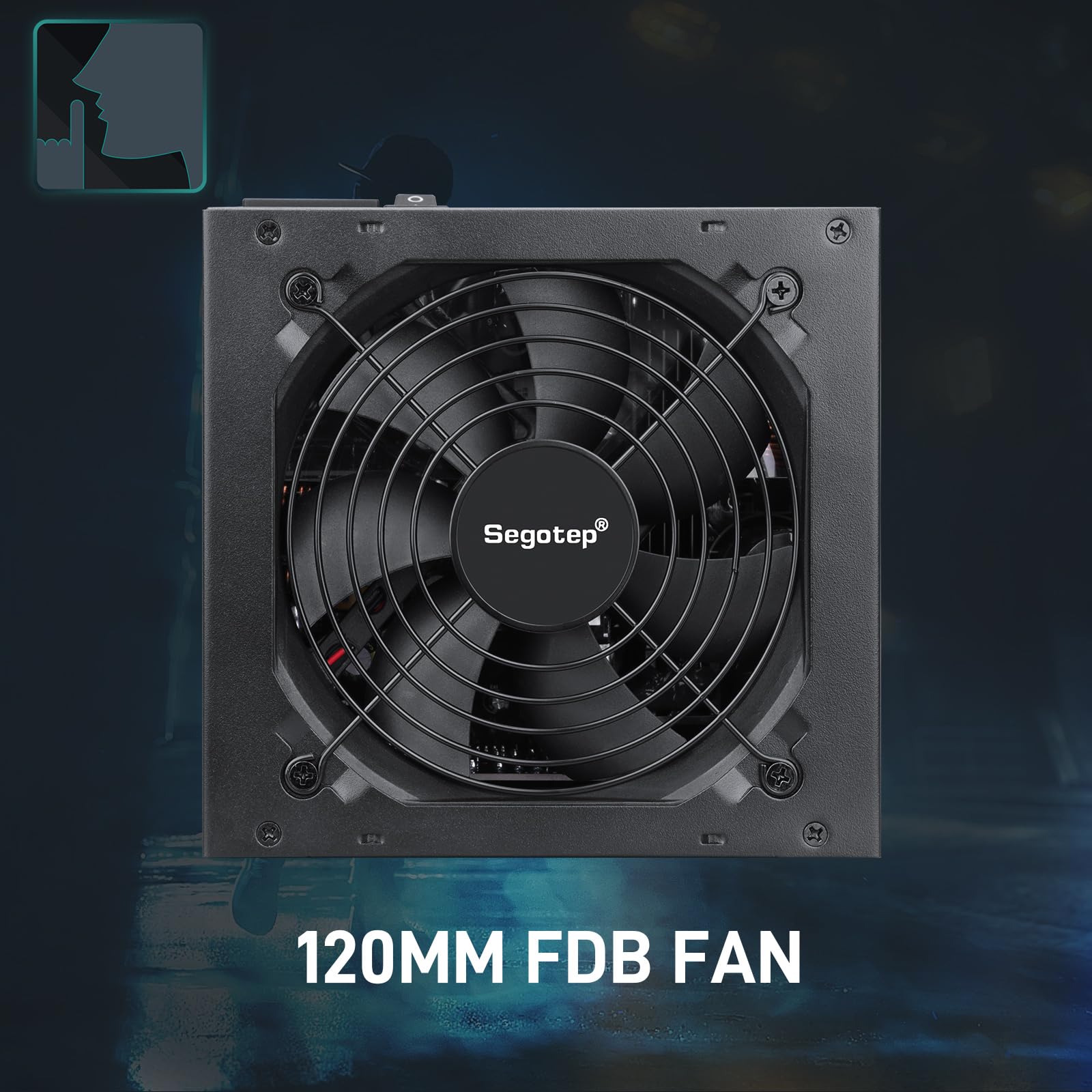 Segotep 700W Gaming Power Supply 80 Plus Gold Certified PSU with Silent 120mm Fan