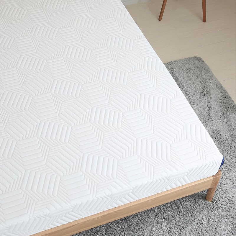 PONNYC 12 Inch King Size Mattress Gel Memory Foam Mattress Double Mattress,Pressure-Relieving and Cooling Bed,Medium-Plush Mattress & Low Motion Transfer,Certipur-US Certified,King