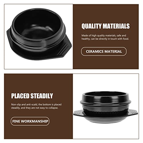 Yardwe Korean Dolsot Bowls Korean Cooking 2 dolsot Bowl Korean Pot Korean dolsot Bowl Bowl Korean Cooking Bibimbap Bowl