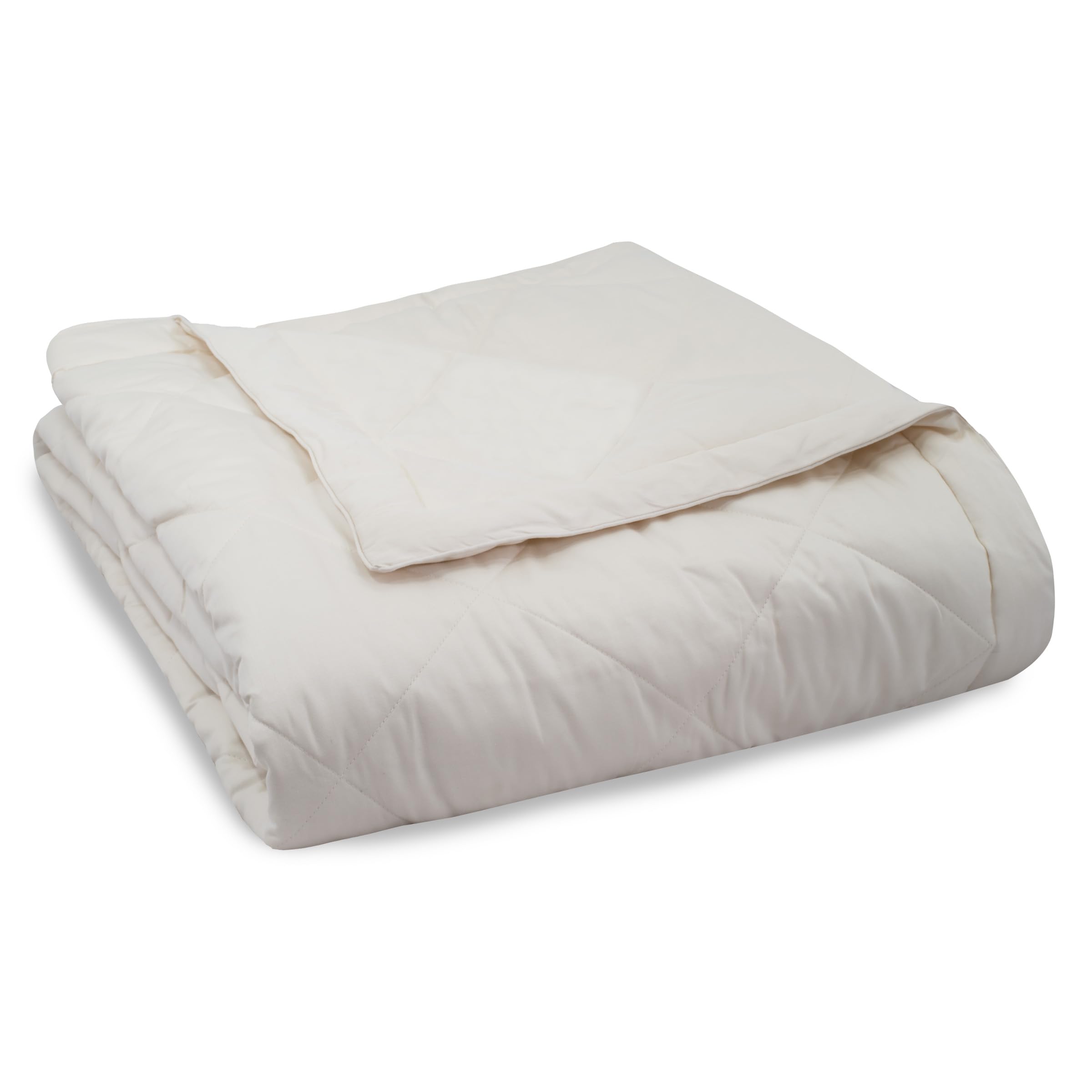 Serta Down Alt Quilt-Stitched Fiber Fill Down Alternative Blanket, King, Ivory