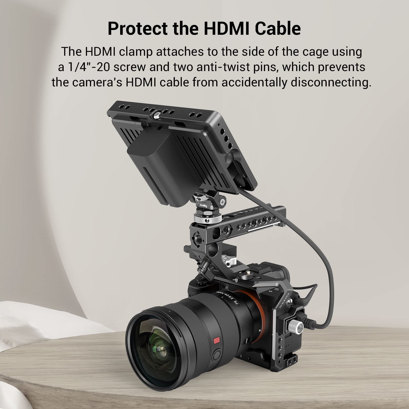 SMALLRIG Camera Cage Kit Master Kit for Sony Alpha 7S III / A7S III / A7S3 with HDMI Cable Clamp, NATO Rail, NATO Top Handle - 3009