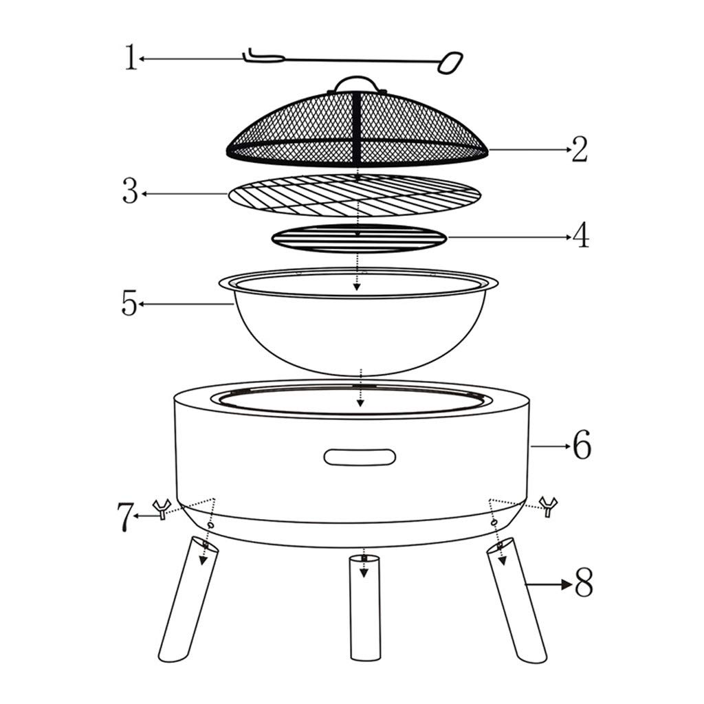 Portable Charcoal Grill Barbecue Grill Mini Grill for Decoration Heating Barbecue Stainless Steel Small BBQ Grill