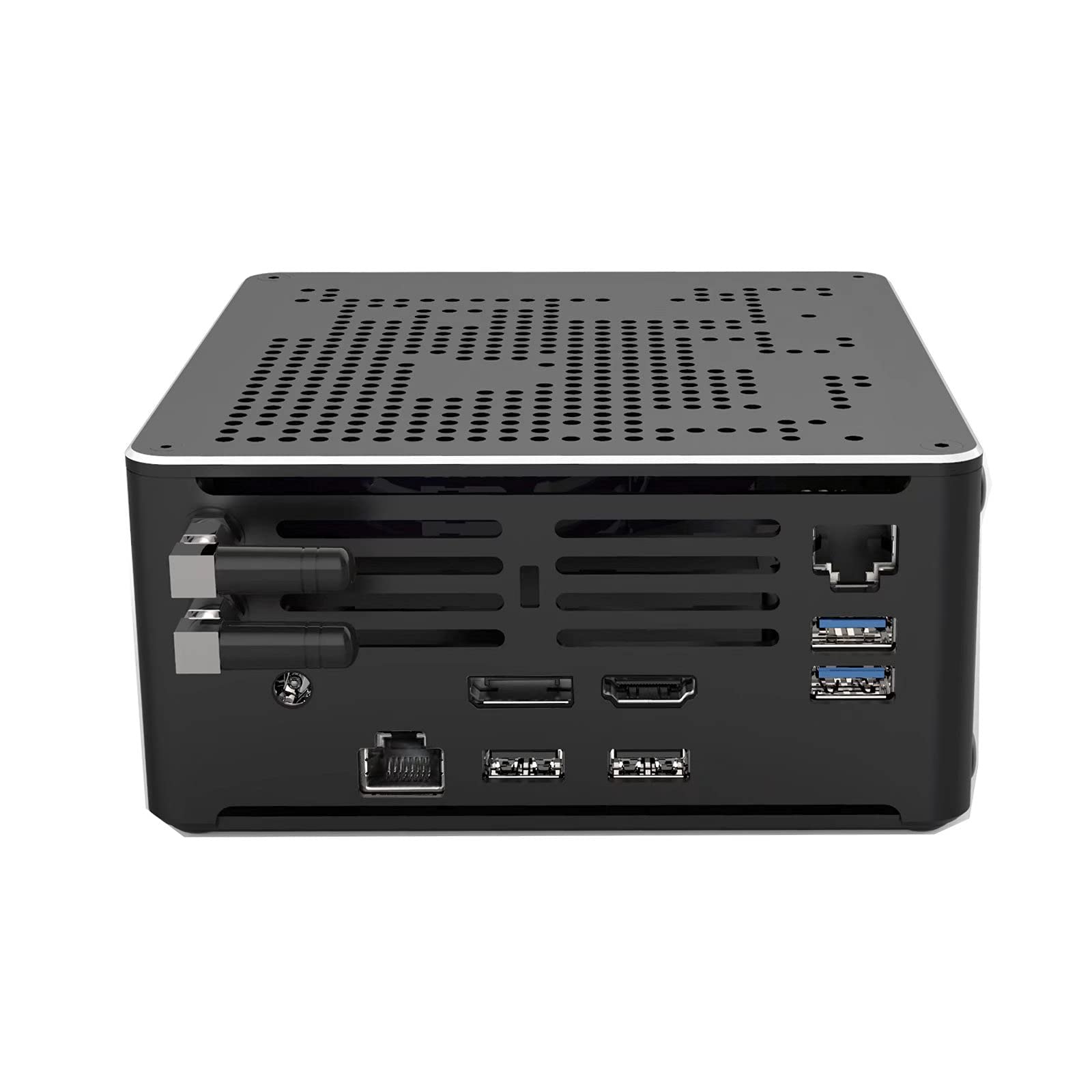 VENOEN 10th Core i7 10750H Mini PC Windows 11, 32GB DDR4 RAM 512GB NVME SSD, HD2.0, DP, 4K Output, RJ45 LAN, Type C,9260AC WiFi, BT5.0, Security Lock, Wake on Power, Small Computer, Gaming/Office Use