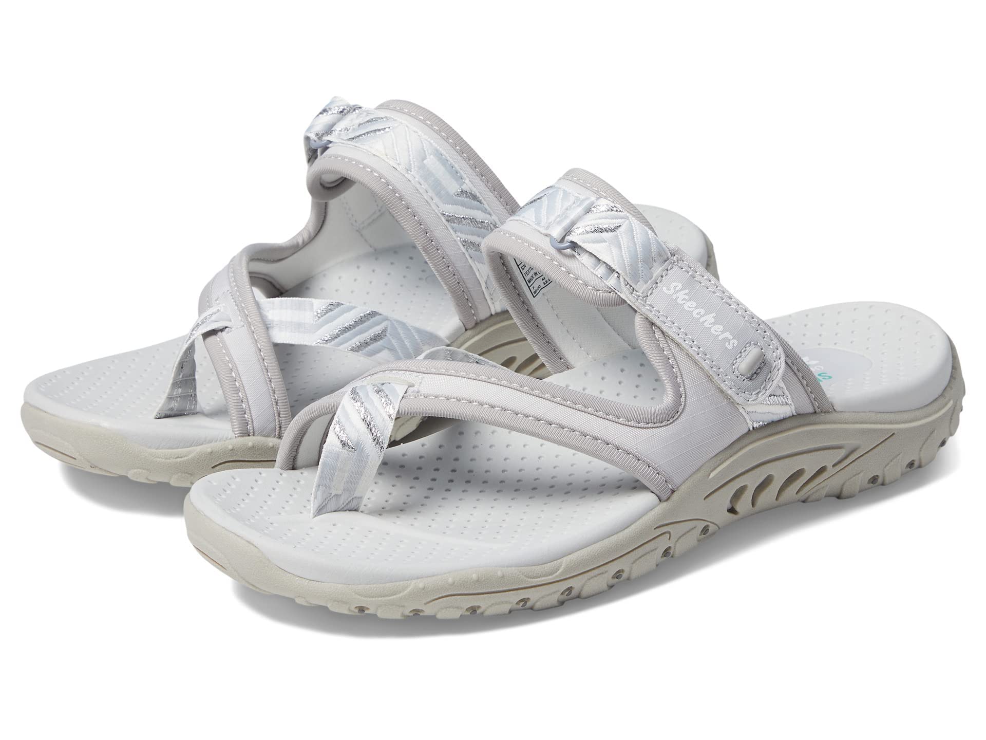 Skechers Reggae - Vibrancy Light Gray 6 B (M)