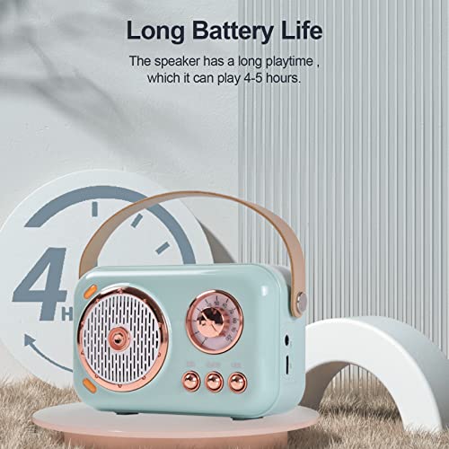 Portable Bluetooth Speaker with Microphone Set,Retro bluetooth speaker with Home Karaoke Machine,Portable Handheld Karaoke Mics Speaker Machine for Kids and Adults Home Party Birthday (Blue)