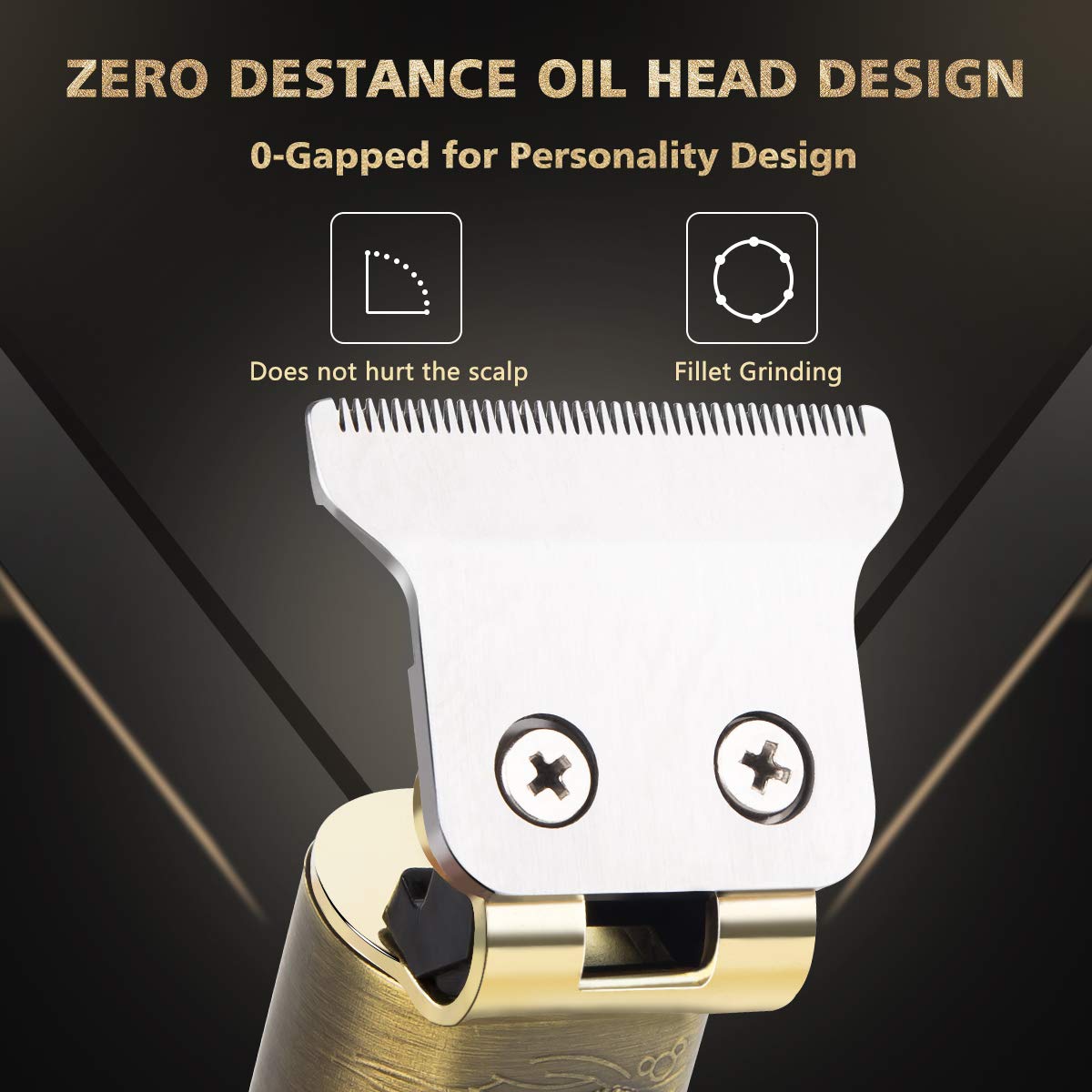Pro T Outline Clippers Trimmer T Blade Hair Cutting Grooming Kits Set Cordless Rechargeable 0mm Baldheaded Zero Gapped Hair Clipper for Men