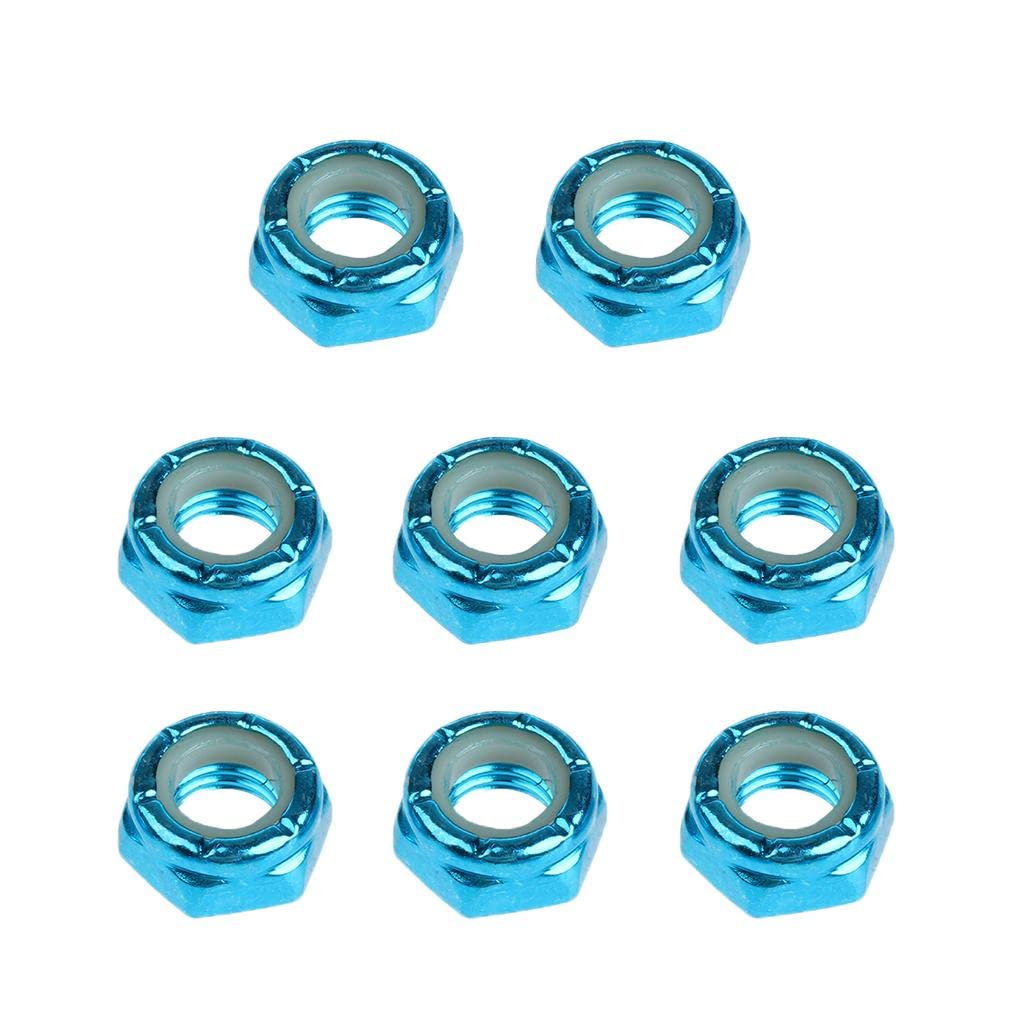 SM SunniMix Set Of 24 Skateboard Truck Wheel Axle Screw Nuts