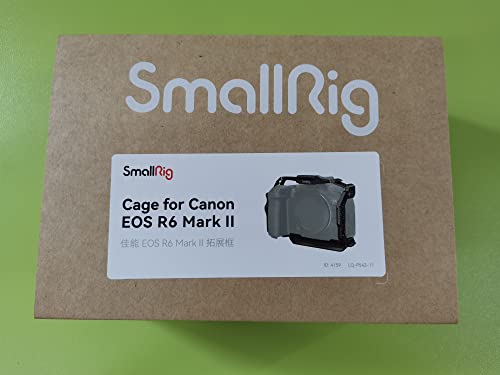 SmallRig R6 Mark II Camera Cage for Canon, Formfitting Video Making Camera Rig for Canon R6 Mark II, Built-in Dual NATO Rails, Quick Release Plate for Arca, Horizontal and Vertical Shooting - 4159