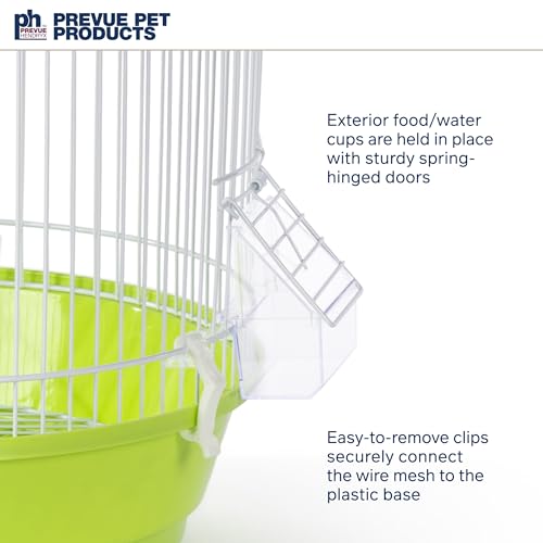 Prevue Hendryx SP31999G Classic Round Bird Cage, Green,1/2"