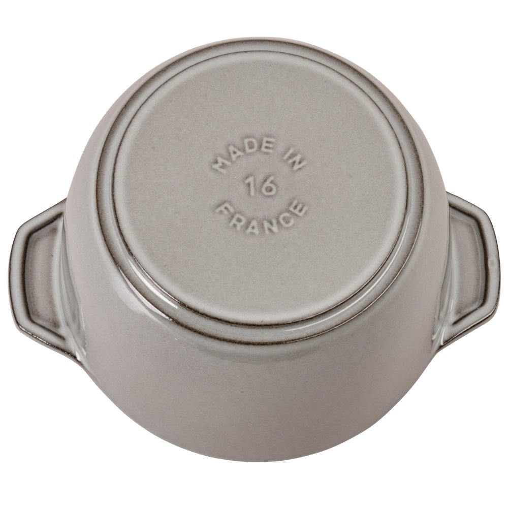Staub Cast Iron 1.5-qt Petite French Oven - Graphite Grey, Made in France