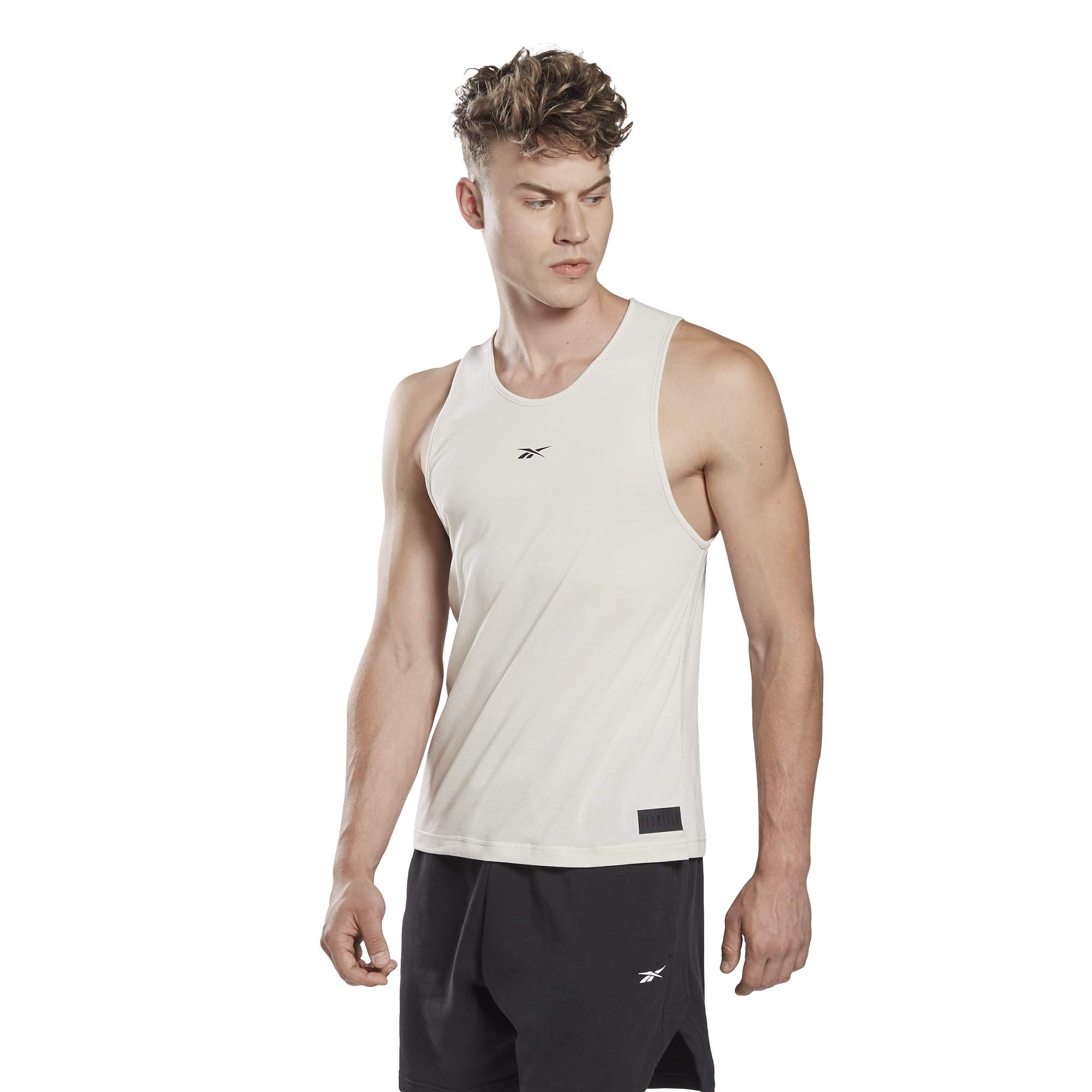 Reebok Les Mills Active chill Cotton Tank, Alabaster, M