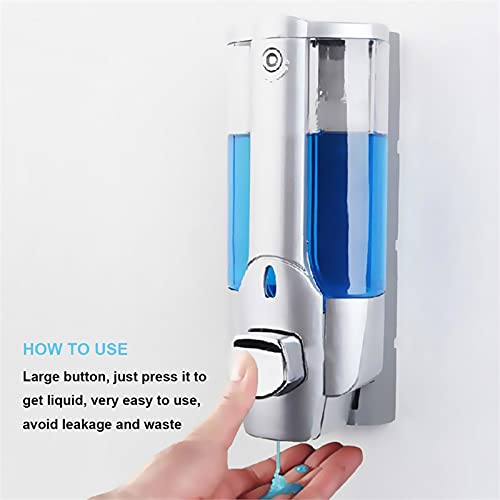 Soap Dispenser Liquid Soap Dispenser 350ml Wall Mount Shower Bathroom Lotion Soap Shampoo Dispensers, for Kitchen Bathroom Hotel Bathroom Soap Dispenser