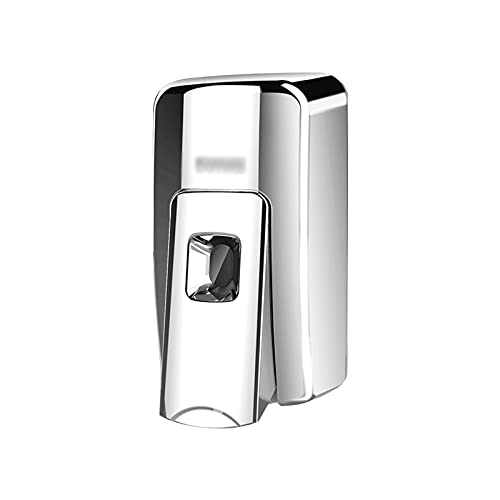 Soap Dispenser Foam Manual Wall Mounted Soap Dispenser Shampoo Dishwashing Soap Dispenser Bathroom Kitchen Single Head White 600ml / 21.1oz Bathroom Soap Dispenser (Color : Silver, Size : Brass)