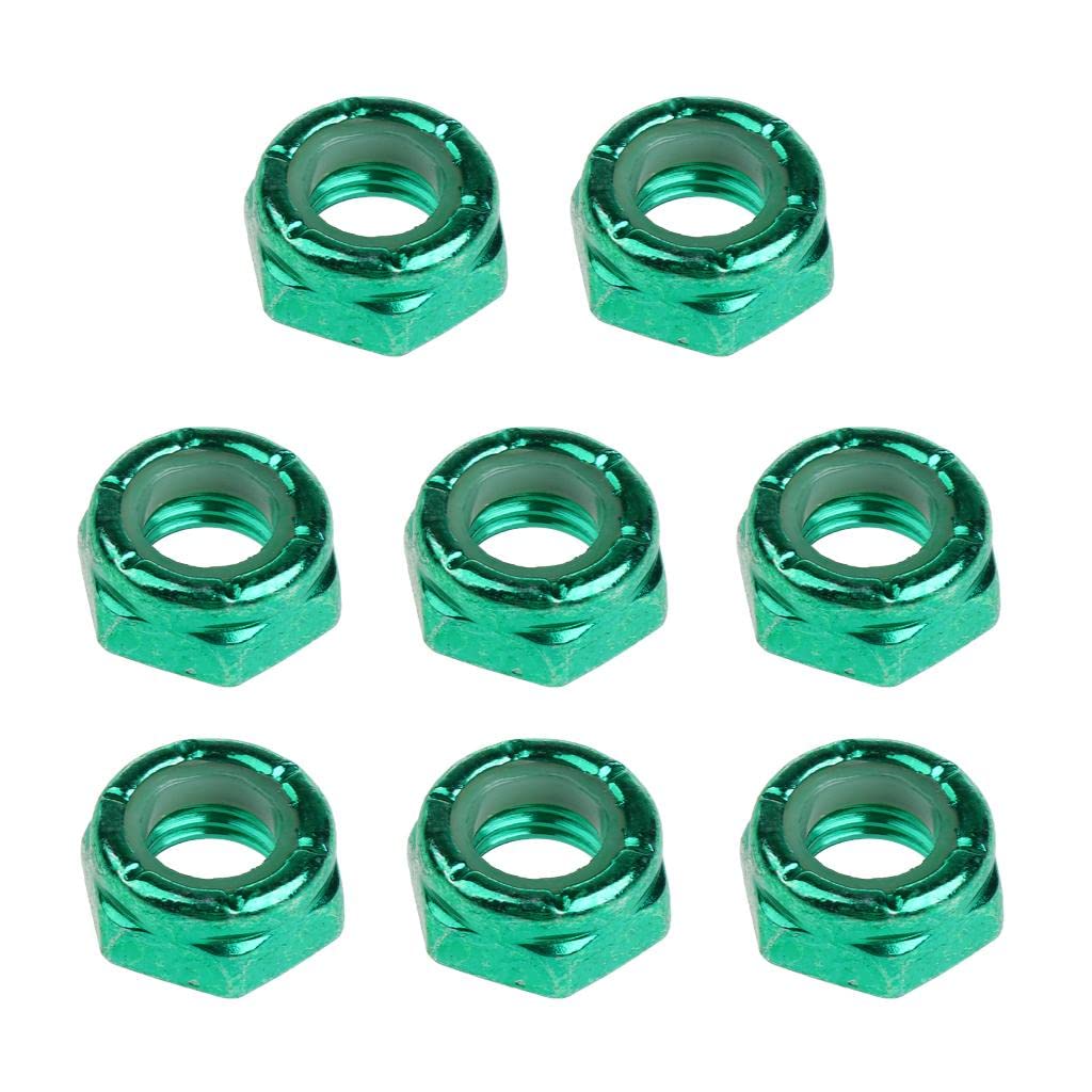 SM SunniMix Set Of 24 Skateboard Truck Wheel Axle Screw Nuts