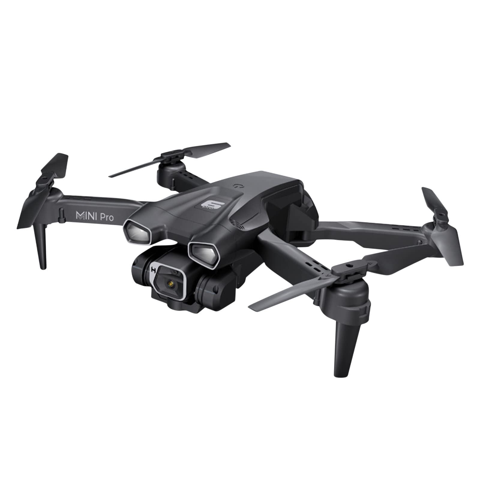 New H66 Aerial Drone, 4k Professional Hd Camera Drone For Adult, Long Endurance Folding Remote Control Aircraft With Wifi Fpv Live Video, Single Lens With Storage Bag, Trajectory Flight, App Control (Black B)