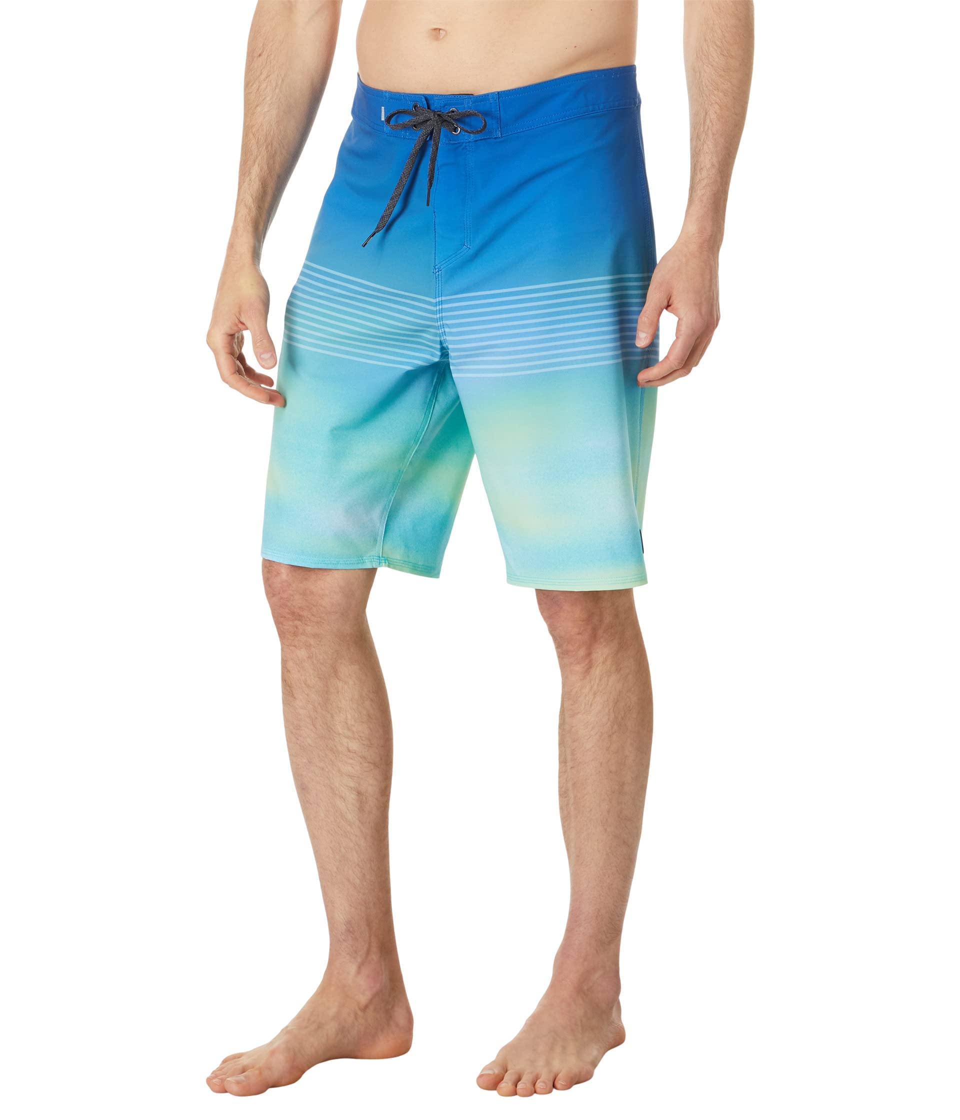 Quiksilver Men's Standard Surfsilk Slab 21 Boardshort Swim Trunk, River Blue, 36