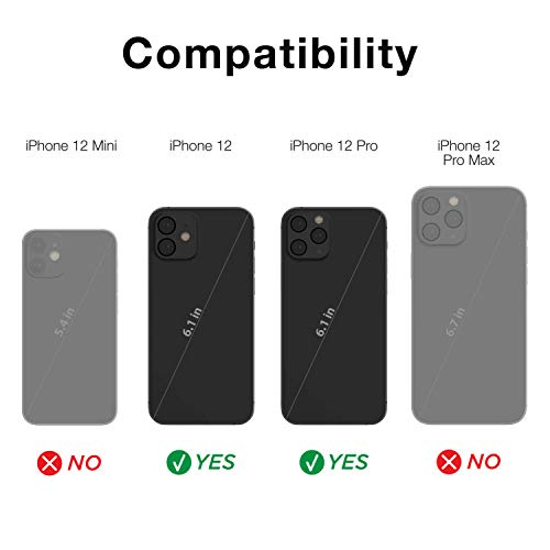 Raptic Shield Case Compatible with iPhone 12 Case & iPhone 12 Pro Case, Shock Absorbing Protection, Durable Aluminum Frame, 10ft Drop Tested, Fits iPhone 12 & 12 Pro, Black & Red