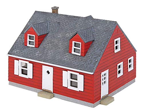 Walthers, Inc. Cape Cod House Kit, 2-3/8 X 2 X 1-5/8" 6 X 5 X 4.1cm