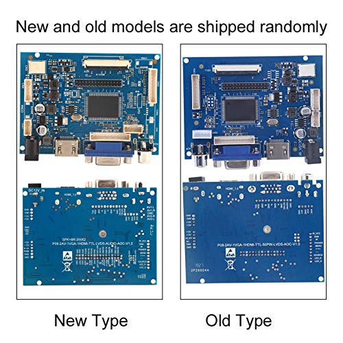 Rehomy LCD Displays,7 inch LCD Driver Board 1024 x 600 HDMI TFT Module LCD Display Module LCD Controller Board Kit Mini LCD Controller LCD Displays for Raspberry Pi 3/2