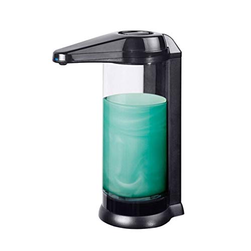 Soap Dispenser Creative Automatic Soap Dispenser Wall-Mounted Transparent Soap Dispenser ABS Kitchen Bathroom Emulsion Dispenser Bathroom Soap Dispenser (Color : Black)