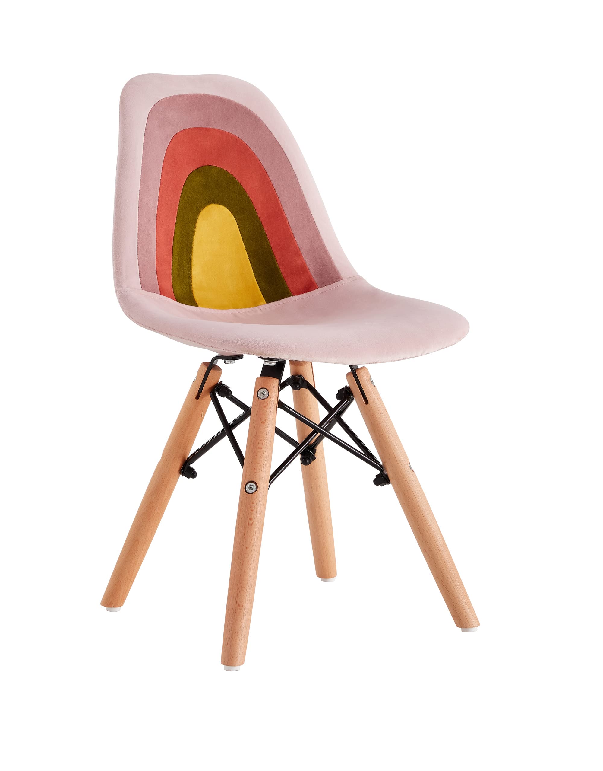 SOENS Children's Chair with Soft Padding, Wooden Legs, Colourful, Set of 29(Clean up Inventory at Ultra