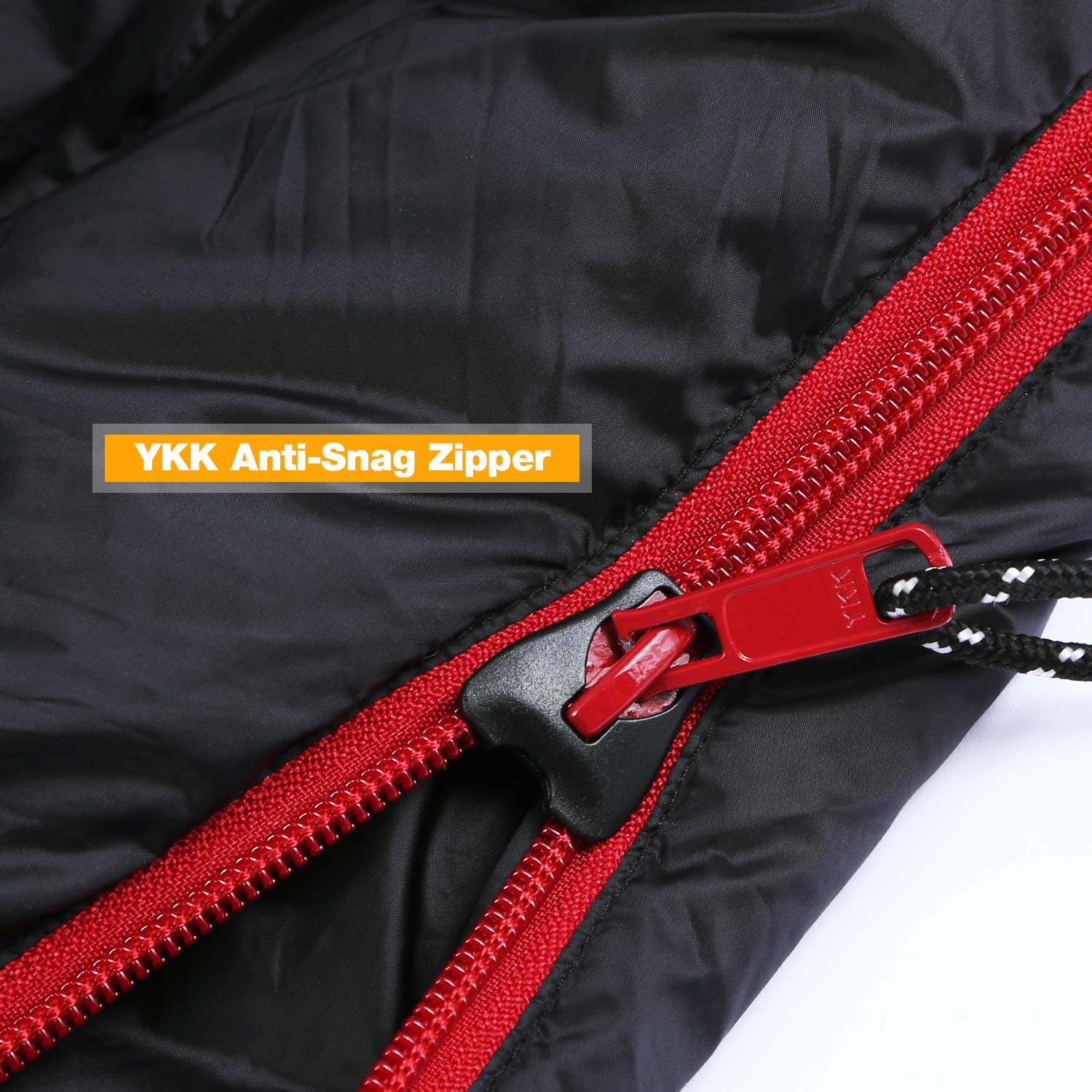 REDCAMP Ultralight Down Sleeping Bag for Backpacking, 78.7x31.5” Envelope 59 Degree F 800 Fill Goose Down Underquilt Great for Adults Camping Hiking, Black