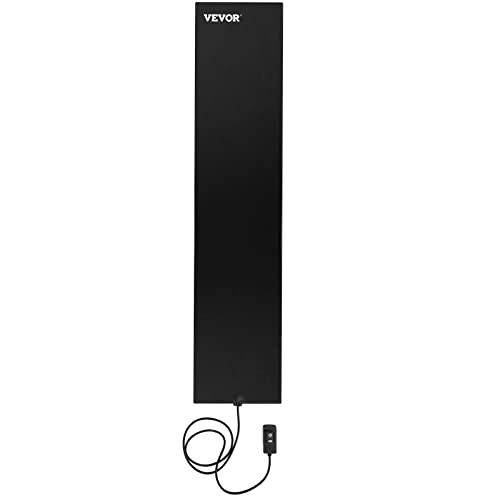 VEVOR, 5ft x 13in Walkway, 120V Ice, PVC Heated 6ft Power Cord, Slip-Proof, Ideal Winter Outdoor Snow Mat, 2'' per Hour Melting Speed, Black
