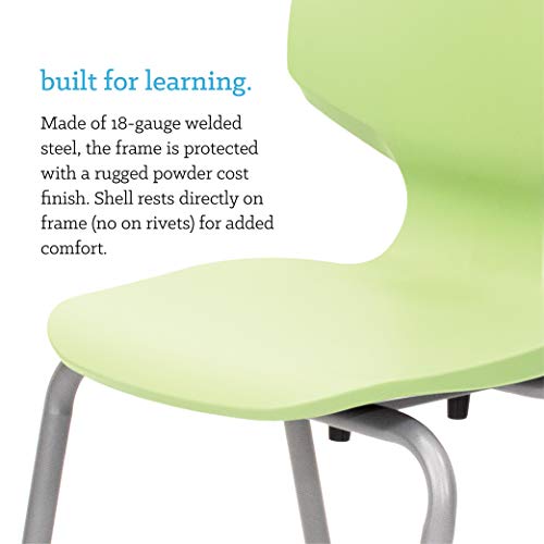 Smith System 11848 Flavors Stack Chair, 16 inch, Persian Blue