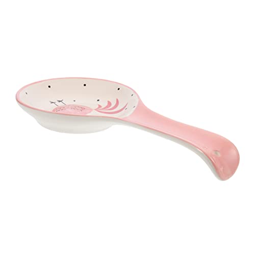 Zerodeko 3pcs ceramic spoon holder cooking spoon holder kitchen utensil holder for countertop counter spoon holder cutlery rest porcelain ladle holders soup ceramics cutlery rack storage