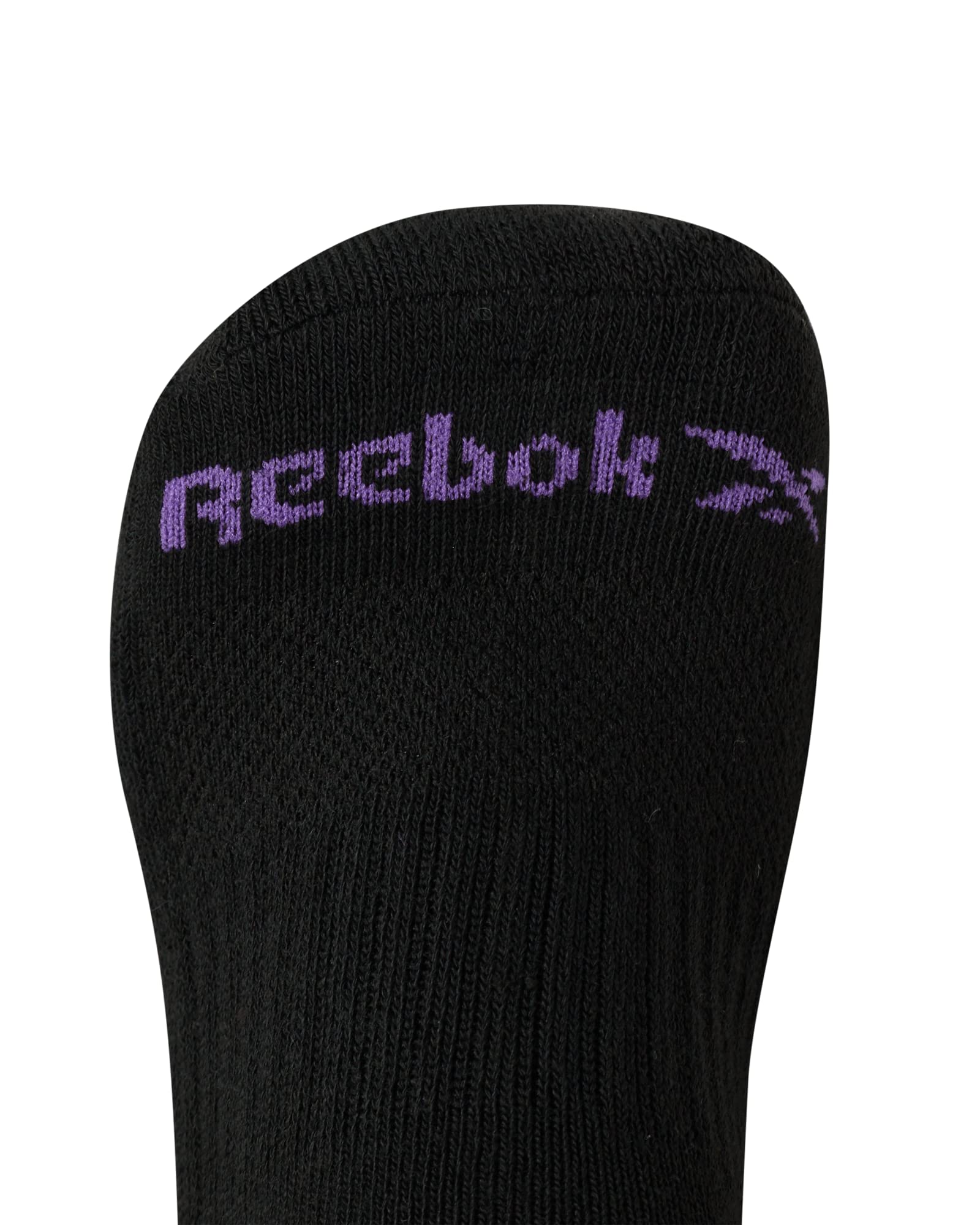 Reebok Women's Athletic Socks - Performance Cushioned Low Cut Socks (6 Pack), Size 4-10, Solid Black