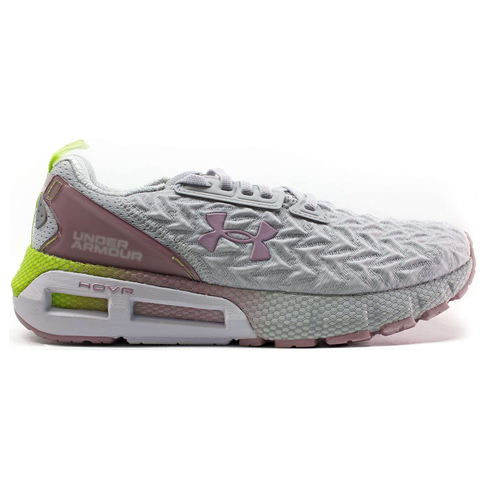 Under Armour Womens HOVR Mega 2 Clone Synthetic Textile Grey Pink Trainers 8 US