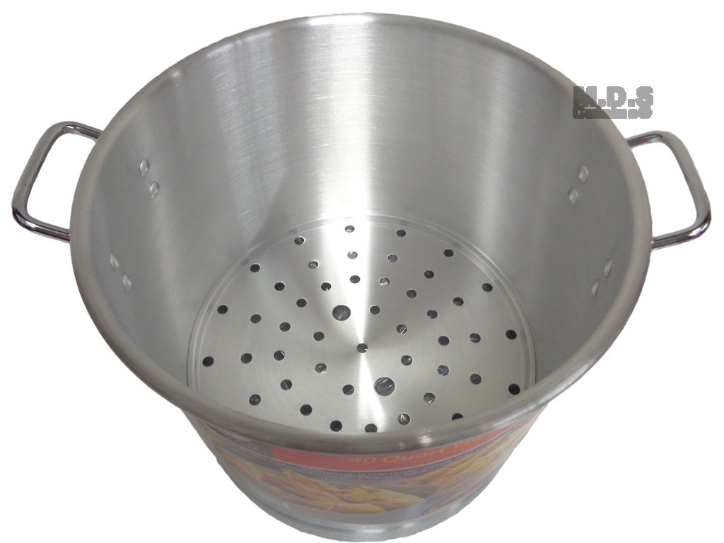 Stockpot Set With Steamer Aluminum Vaporera Tamalera Traditional Stock Pot Olla Tamale (Set 8Qt / 20Qt)