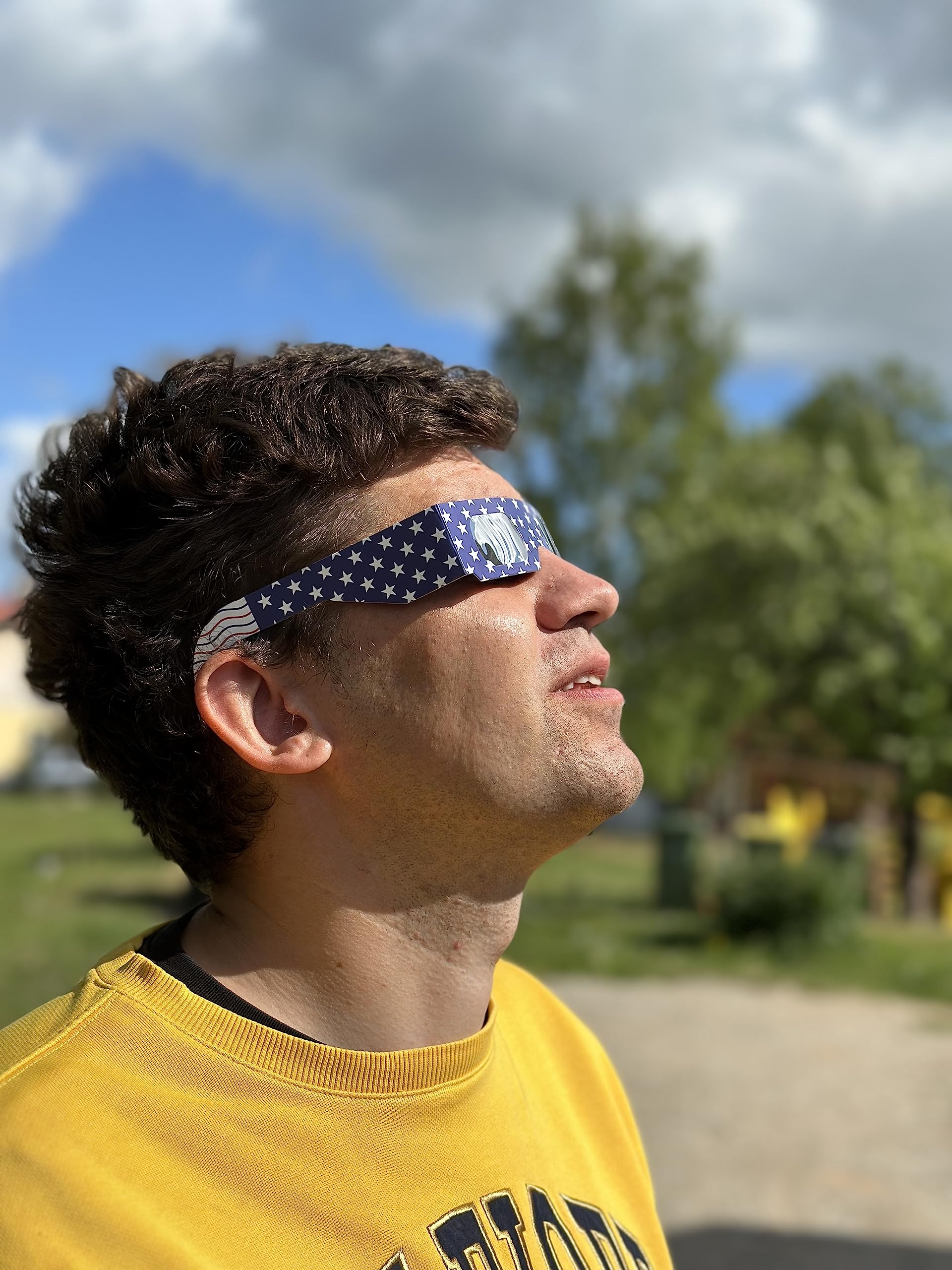Solar Eclipse Glasses (10 pack) ISO 12312-2 Compliant, AAS Recognized, for safe direct Sun Viewing of April 8, 2024 Total Solar Eclipse in USA