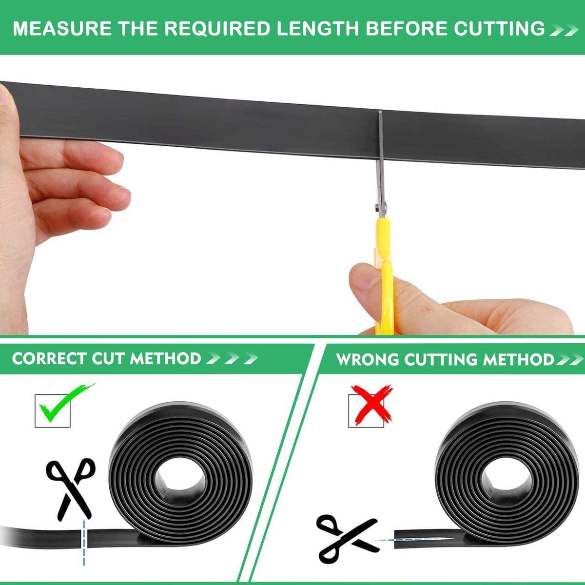 Neza Boundary Marker, 13 Feet Magnetic Boundary Markers Strip Woks for Neato Shark Roborock Robotic Vacuum Cleaner Boundary Tape Boundary Marker Strip