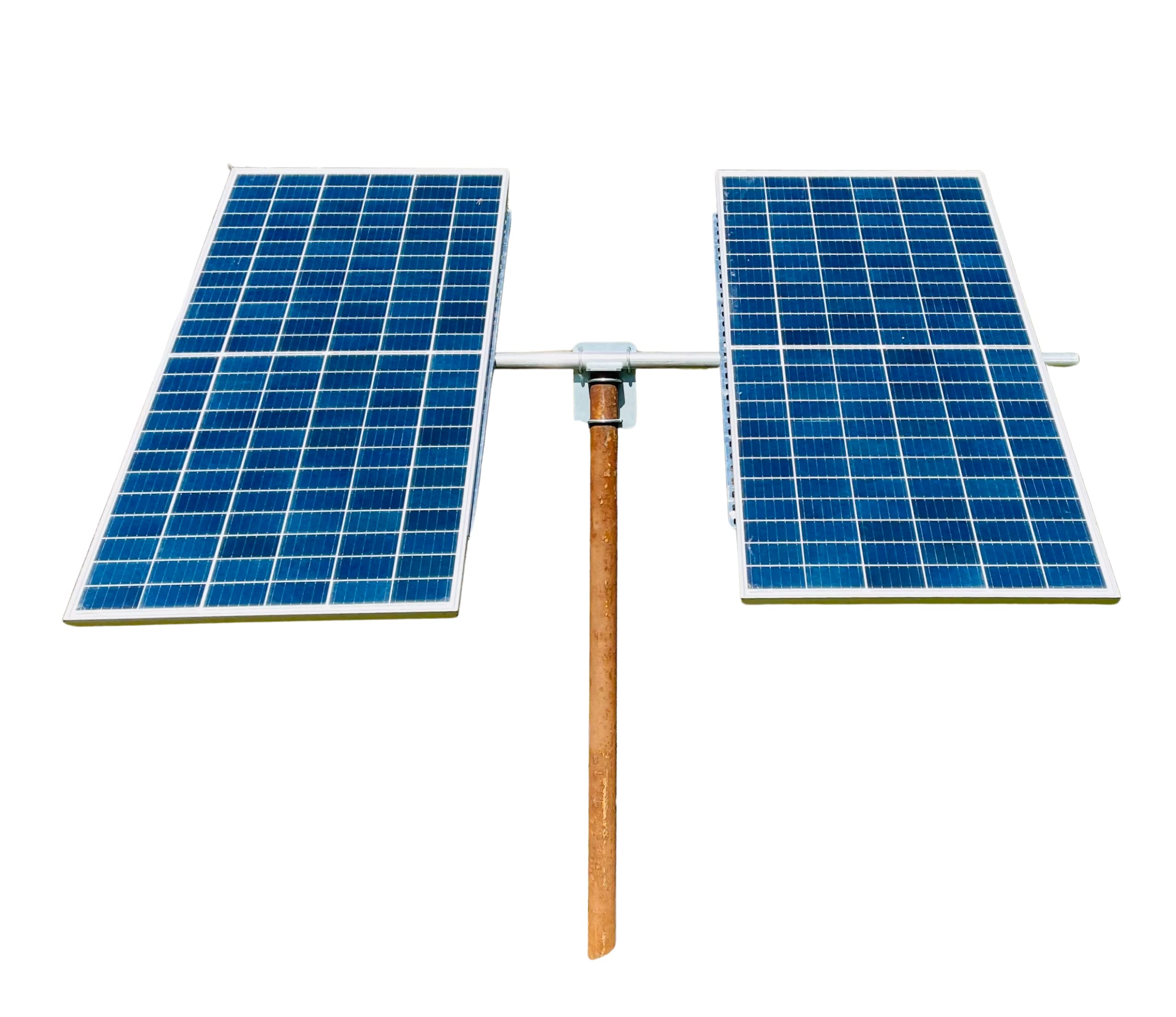 Solar Panel Array Top of Pole Ground Mount Bracket 4" Pipe Universal Bolt On