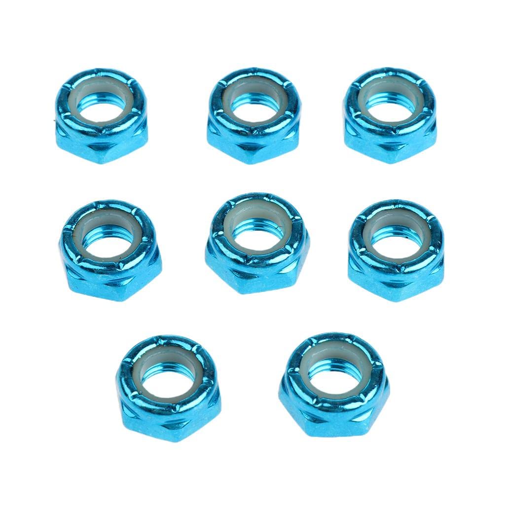 SM SunniMix Set Of 24 Skateboard Truck Wheel Axle Screw Nuts