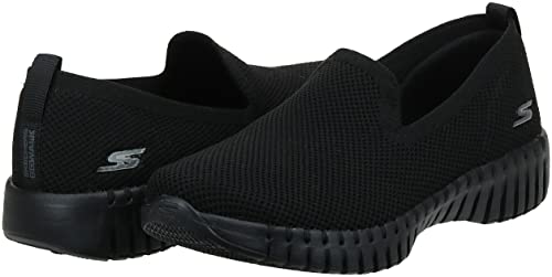 Skechers Women's Go Walk Smart-Believe Sneakers, Black, 8 W