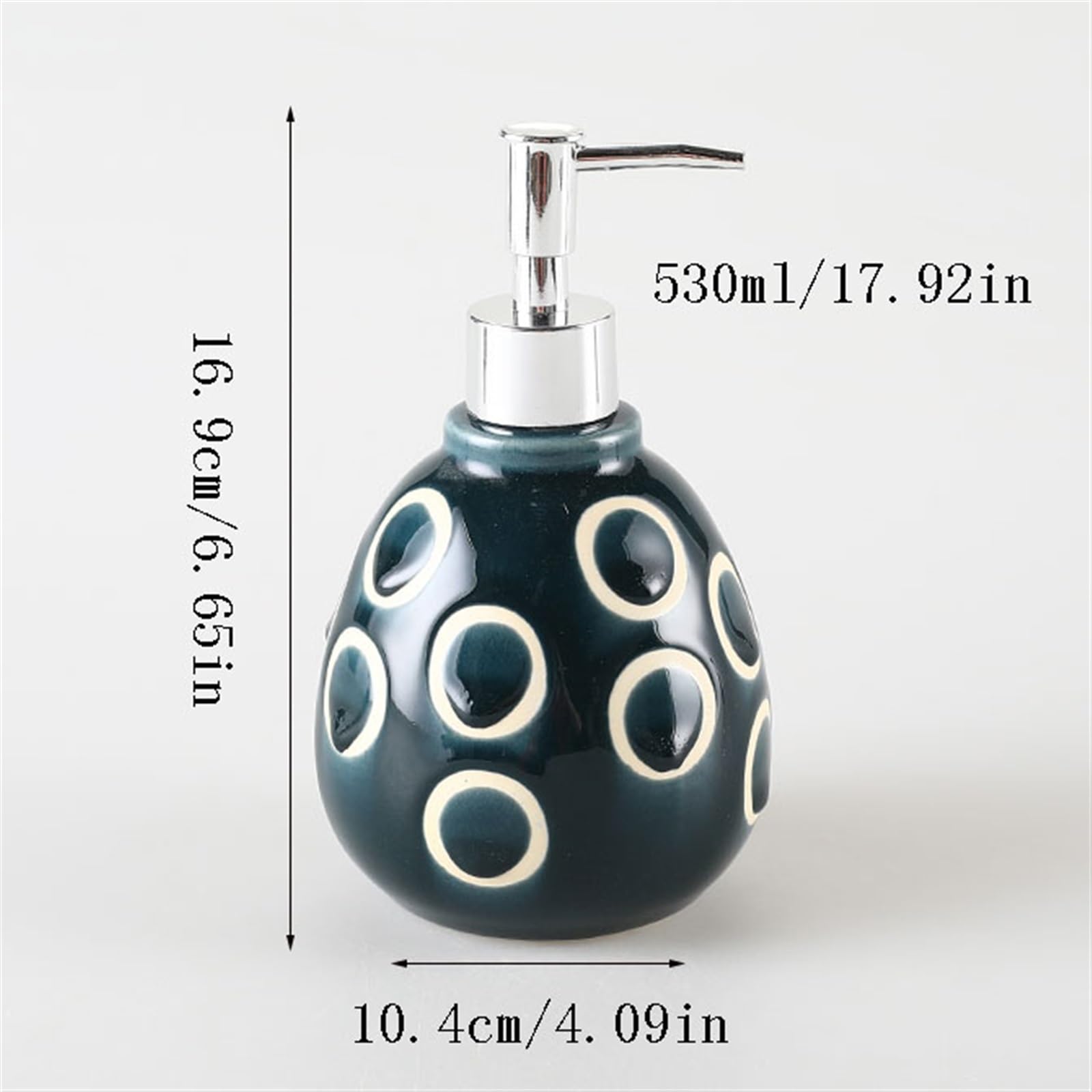Soap Dispenser Large Capacity 17.92 Oz/530 Ml Soap Pump for Lotion Shampoo Dish Soap Liquid Soap Dispenser Soap Empty Bottle for Farmhouse Kitchen Bathroom Soap Pump Bottles